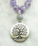 Violets Mala Necklace | 108 amethyst mala beads, Buddhist prayer beads